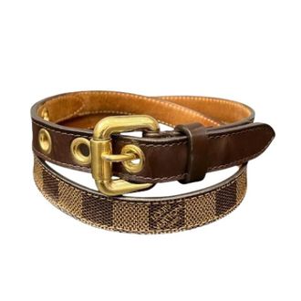 Louis Vuitton Ceinture vintage en toile Pre-owned - Femme - Pre-owned - Brun - Taille: ONE Size