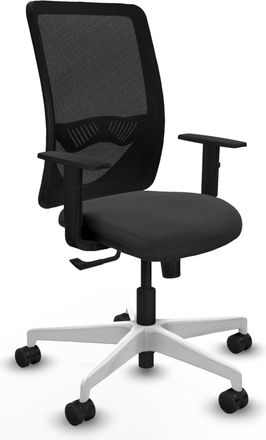 Piqueras y Crespo Schreibtischstuhl, Grau, Rollen Zulema mit 1D-Armen, h&ouml;henverstellbare Lendenwirbelst&uuml;tze, ausgestattet mit Sincro 3 Positionen und Schneideschaum, Sc