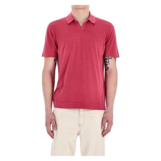 Drumohr Rote T-Shirts und Polos Superleichte Baumwolle - - Tops - Herren - Rot - 2XL