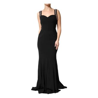 Dolce & Gabbana Verziertes- figurbetontes- langes Abendkleid - - Dresses - Damen - Schwarzk - 2XL
