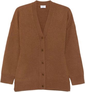 Filippa K Cardigan Hourglass en laine feutr&eacute;e - Femme - Pulls - Brun - Taille: 38 FR