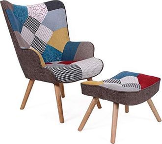 Menzzo Sessel, Holz, Stoff, Einheitsgr&ouml;&szlig;e