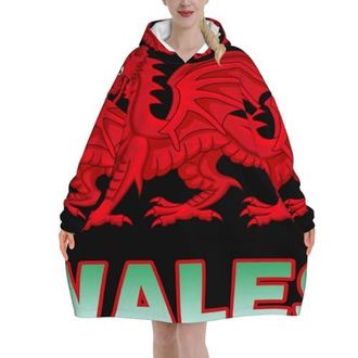 Generic Couverture &agrave; capuche aquarelle drapeau de la Croatie pour femmes et hommes adultes surdimensionn&eacute;s pour une couverture douce et chaude