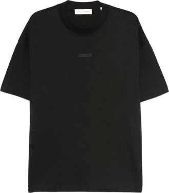 Fear of God Homme, Tops, Noir, Taille: XL T-shirt en coton avec logo