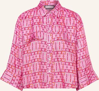 Sem per Lei Sem Per Lei Hemdbluse Aus Seide Mit 3/4-Arm pink