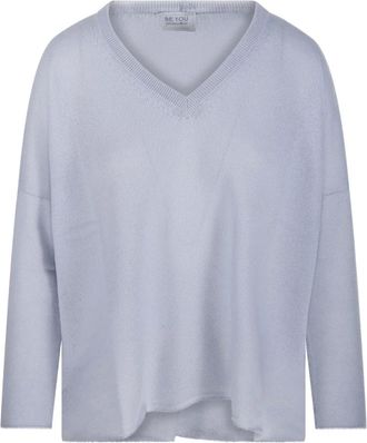 Be You Femme, Pulls, Bleu, Taille: 38 FR Pull &agrave; col en V