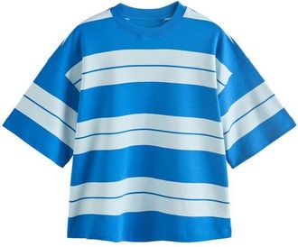 Next T-Shirt Kastiges Relaxed Fit Oversized-T-Shirt, Baumwolle (1-tlg)