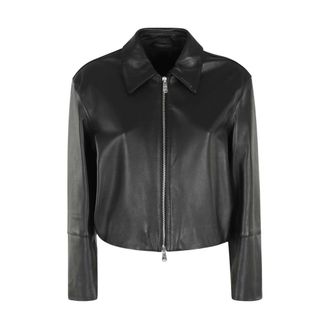 Dondup Leather Jacket - - Jackets - Damen - Schwarzk - M