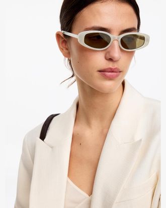 Arket Sonnenbrille Emery Von KOMONO -Wei&szlig;