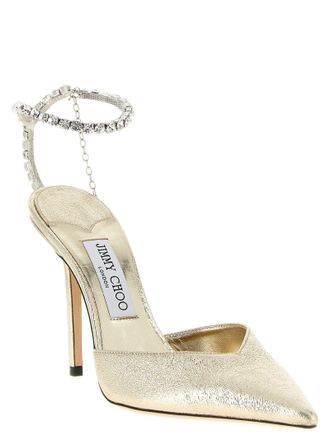 Jimmy Choo London Saeda Pumps - Platinum
