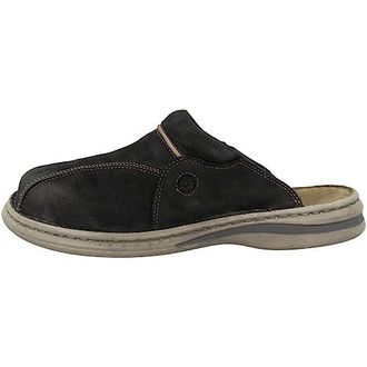 Josef Seibel Klaus, Chaussons homme, Noir (26 611 Black/Cognac), 47 EU