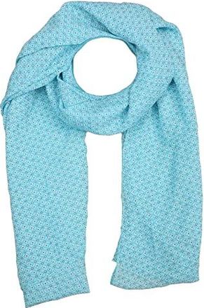 Zwillingsherz Élégant(e) écharpe/foulard en soie avec motifs sobres - Turquoise - Taille unique