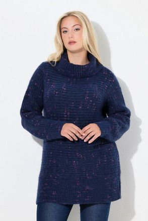 Ulla Popken Rollkragenpullover Pullover Spaceyarn-Effekt Rollkragen Langarm