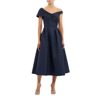Rebecca Vallance Kleid mit Carmen-Ausschnitt - - Dresses - Damen - Blau - XS