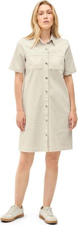 Cecil Damen B144578 Denim Blusenkleid, Light Beige, XXL