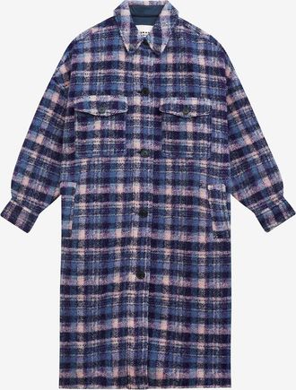 Isabel Marant Manteau Fontizi - Femme - Lilas-marine - Taille T1 - Marant &Eacute;toile