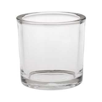 Matches 21 matches21 Glastopf Pflanzgef&auml;&szlig; Glasvase rund Blumenvase &Uuml;bertopf Dekovase Dickes Glas klar 1 STK &Oslash; 9x8 cm