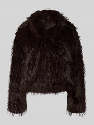 Rich & Royal Jacke aus Kunstfell mit Stehkragen
