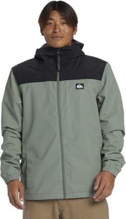 Quiksilver Overcast 3K Warm Jacket, Sea Spray, XL Mens