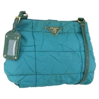 Prada Sac bandouli&egrave;re vintage en nylon Pre-owned - Femme - Pre-owned - Bleu - Taille: ONE Size