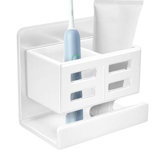 Generic An der Wand montierte Badezimmerregale &uuml;ber der Toilette, Badezimmerregale ohne Bohren - selbstklebendes Badezimmerregal, Duschregal - Duschregal f&uuml;r 