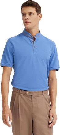 Bugatti Herren Poloshirt Stehkragen Basic Kurzarm Modern Fit