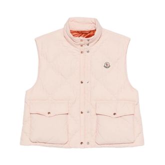 Moncler Biois Down Gilet - - Jackets - Damen - Rosa - XS