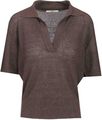 Barena Pull Col Rond - Marron