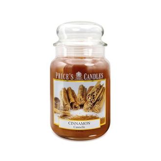 Price's Candles Candles Duftkerze Zimt im Glas mit Glasdeckel PBJ010610