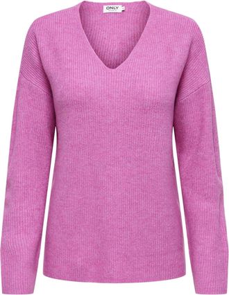 Only Onlcamilla V-Neck L/S Pullover KNT Noos