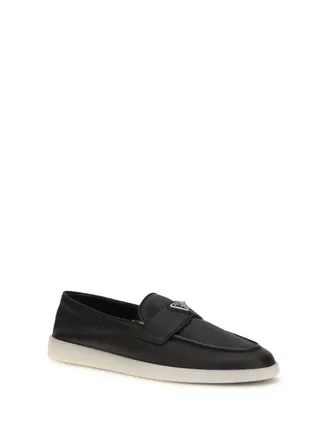Prada Mens Leather Loafers Nero 1