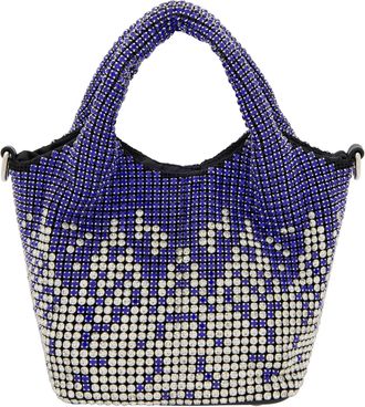 Mymo Handtasche Handtasche Frauen Blau Silber