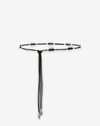 Isabel Marant Ceinture Ranea - Femme - Noir Et Argent&eacute; - Isabel Marant