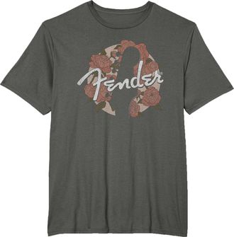 Fender Floral Circle Guitar Silhouette T-Shirt