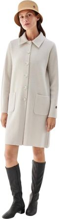 Busnel Femme, Manteaux, Gris, Taille: 36 FR Lilli Knitted Wool Coat