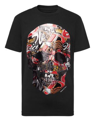 Philipp Plein T-Shirt Rundhalsausschnitt Ss Skull