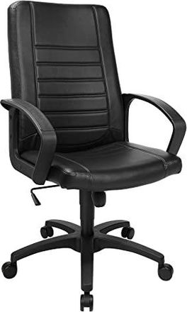 Topstar Topstar Premium Point 100 Drehstuhl, Kunststoff, Schwarz/Schwarz, breit