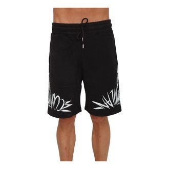 Marcelo Burlon Herren, Shorts, Schwarzk, SGr&ouml;&szlig;e