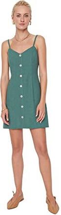 Trendyol Mini Shift Regular Dress Robe, Vert, 66 Femme