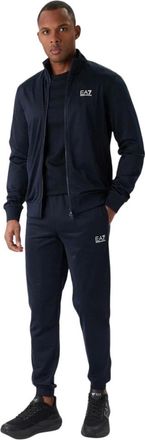 Emporio Armani Emporio Armani Ea7, Homme, Sport, Bleu, Taille: S Technical Fabric Core Identity Tracksuit FZ