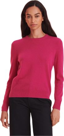 Naadam Damen The Original Cashmere Crewneck Sweater Pullover, Magenta, S