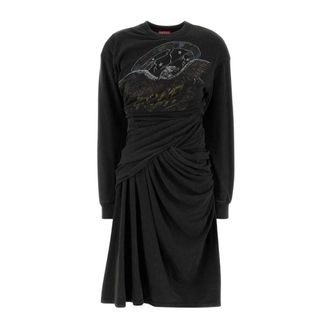 Diesel Robe SweaT-shirt D-Nency - Femme - Robes - Noir - Taille: 36 FR