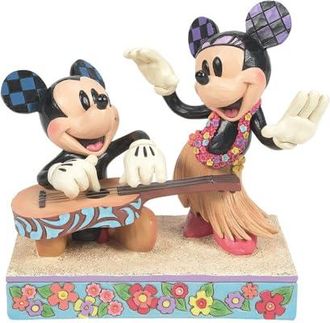 Enesco Disney Traditions Mickey and Minnie Hawaii Figurine
