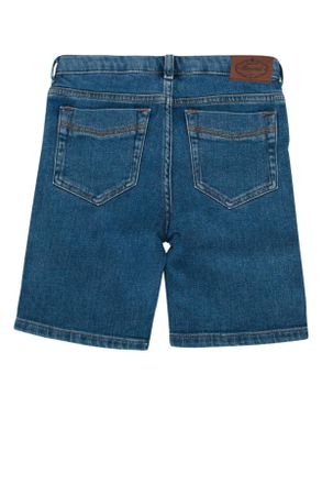BONPOINT Boys Bermuda Elvio Bleu Moyen Coton Biologique Elasthanne Short