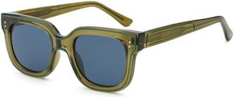 Generic Lunettes De Soleil Carr&eacute;es &Agrave; Grande Monture For Hommes Et Femmes, Polaris&eacute;es, For La Conduite, La Plage, Les Vacances Et Le Sport.(Green)