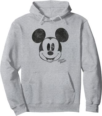 Disney Mickey Mouse Simple Mickey Face Pullover Hoodie