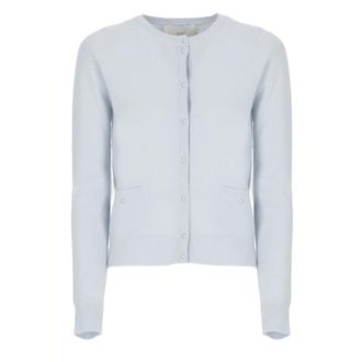 VANIS&Eacute; Femme, Pulls, Bleu, Taille: 40 FR Gilet en cachemire bleu clair