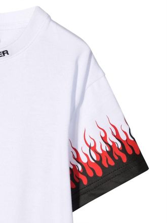 Vision Of Super Double Flame Cotton T-Shirt - White