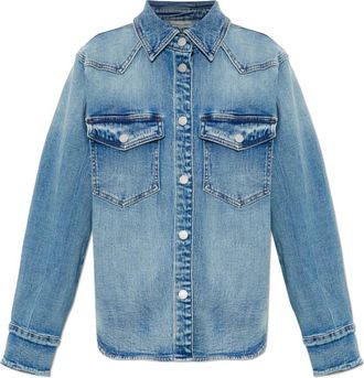 Gestuz Femme, Blouses et Chemises, Bleu, Taille: 38 FR Chemise en denim Gzjardine