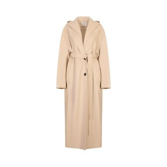 Sportmax Belted Coats - - Coats - Damen - Beige - S